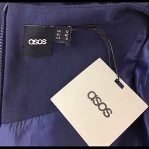 ASOS | Dresses | Nwt Asos Navy Sheath Dress With Gold Hardware | Poshmark